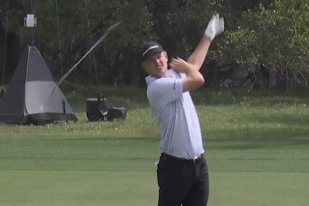 ‘My gosh – WHAT WAS THAT?’: Watch Justin Rose pull off brutal shank ...