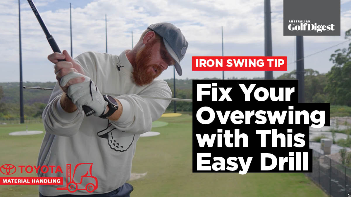 How to Fix an Overswing with a Simple Alignment Stick Drill ...