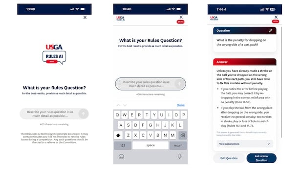Got a rules question? The USGA is harnessing AI technology to get you ...